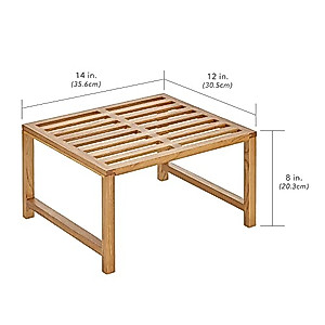 Nate Home by Nate Berkus Kitchen Cabinet Organizer Rack in Ash Wood - Pantry Shelf and Counter Organization and Storage from mDesign - 2 Pack, Natural