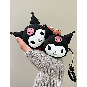 Cartoon Case Compatible with Apple AirPods Pro Anime, Fun Cute Kawaii Protective Case Anti-Fall Headphone Case for Airpod Pro Case Cover (AirPods Pro, BlackMonster)