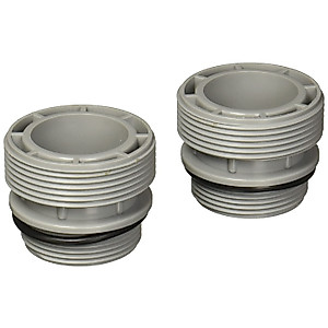 GAME 4560 40mm Hose to 1 1/2 Inch Inlet/Outlet, Adapter Conversion Kit (For Intex & Bestway Pools), 2 Count (Pack of 1) ,Grey