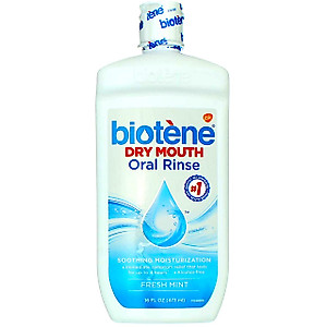 Biotene Dry Mouth Oral Rinse, Fresh Mint 16 oz ( Pack of 8)