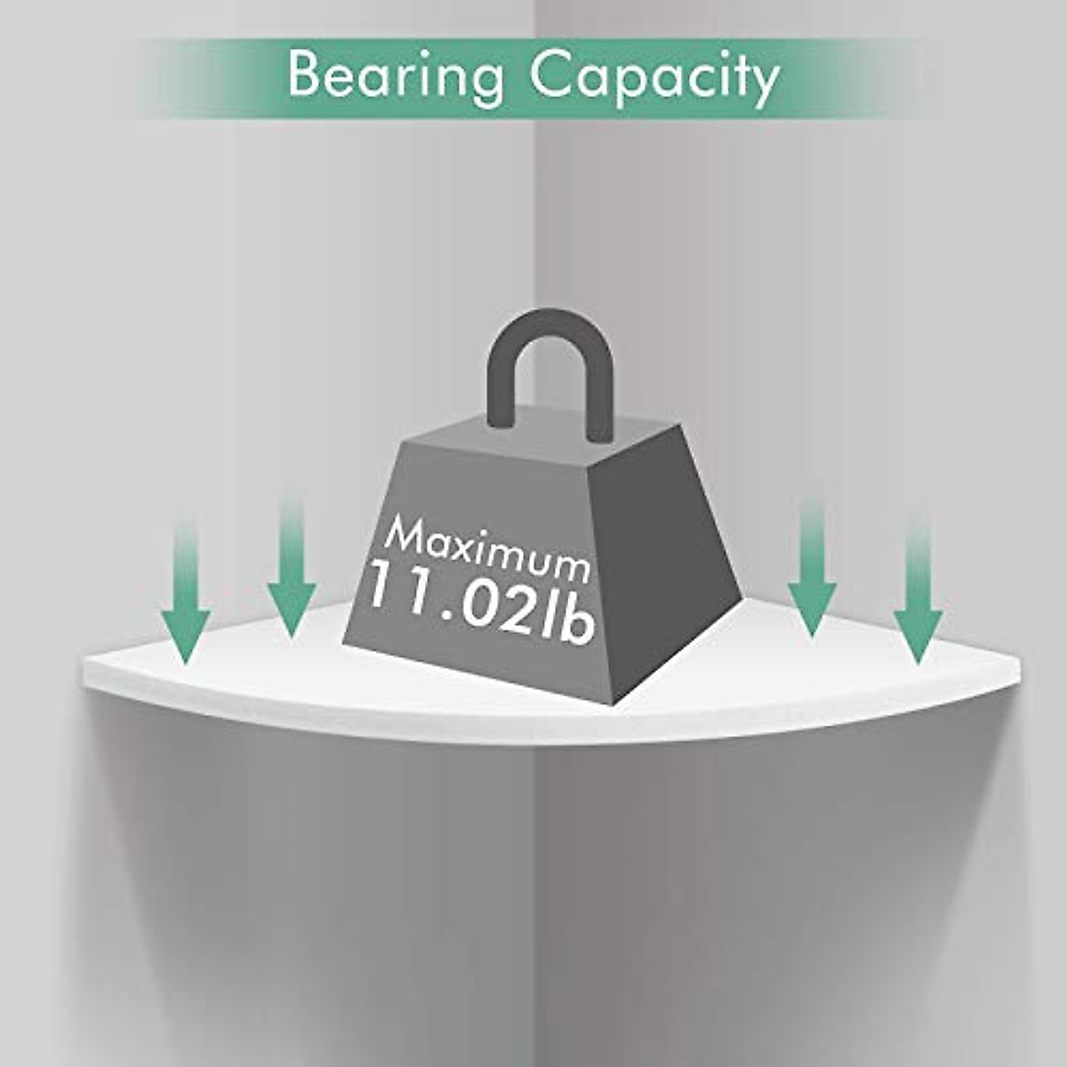 AYNEFY White Corner Wall Shelves,3 Piece Wall Mounted Floating Corner Shelf,Scalloped Floating Bookcase, Wall Display Rack Holder for Bathroom Bedroom Livingroom Kitchen Office (3pcs White)