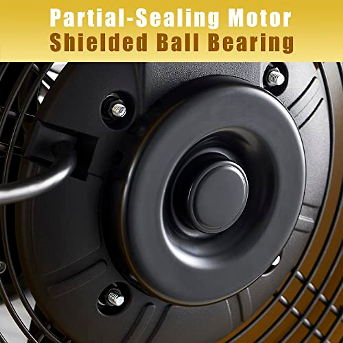 HiCFM 2800 CFM 16 inch High Velocity Turbo Floor Fan With 1/4 HP Motor, Multi-Purpose Portable Air Circulator Wall Mounted for Warehouse, Jobsite, Garage, Commercial or Industrial rooms - UL Listed