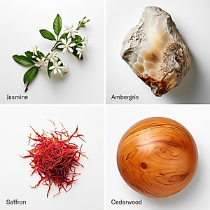 AromaTech Love Affair Aroma Essential Oil Blend, Pure Aromatherapy Diffuser Oil with Jasmine, Saffron & Cedarwood for Diffuser & Humidifier - 0.3 fl oz, 10 mL