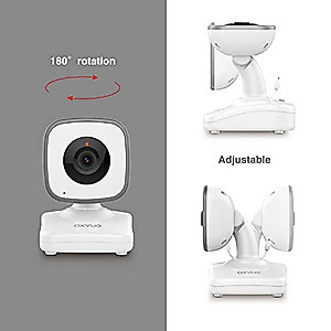 Axvue Video Baby Monitor, Comfortable Slim Design Handheld Enclosure, 4.3" Screen Monitor & 2 Camera, Range up to 1000ft, 12 Hour Battery Life, 2-Way Talk, Night Vision, Temperature Monitor, No WiFi