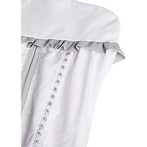 Baby Doll Bedding Unique Crib Diaper Stacker, Grey