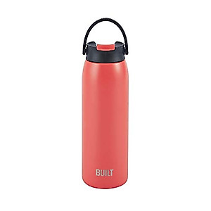 BUILT 20 Ounce Gramercy Double Wall Stainless Steel Bottle Living Coral 5253187