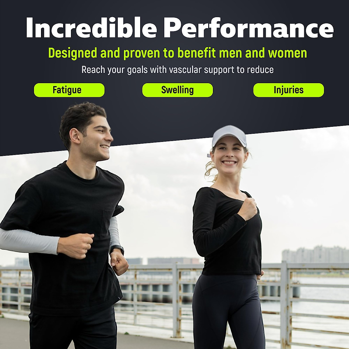 Ankle Brace Compression Sleeve for Men & Women (1 Pair) - Best Ankle Support Foot Braces for Pain Relief, Injury Recovery, Swelling, Sprain, Achilles Tendon Support, Plantar Fasciitis Socks