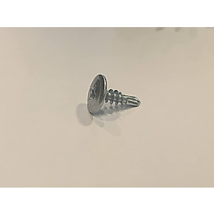 #8 x 1/2" Phillips Modified Truss Head Self-Drilling Tek Screw, Zinc Plated Steel for Sheet Metal - Pack 144 Units GATASCREWS