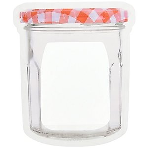 Kikkerland Jam Zipper Bag, Large, Set Of 2, Clear