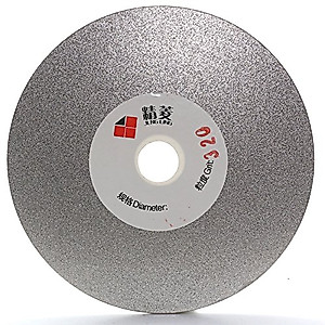 JINGLING 4" inch 100mm Diamond Flat Lap Disc Coated Grinding Disk Grit 320 Medium