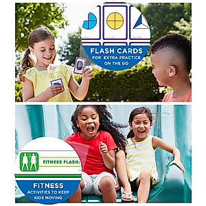 Summer Bridge Activities 2nd to 3rd Grade Workbook, Math, Reading Comprehension, Writing, Science, Social Studies, Fitness Summer Learning Activities, 3rd Grade Workbooks All Subjects With Flash Cards