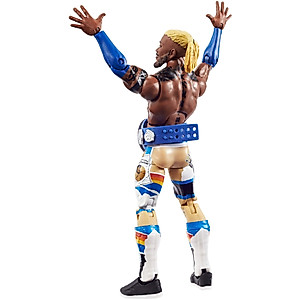 WWE Top Picks Elite Kofi Kingston Action Figure with Universal Championship6 in Posable Collectible Gift for WWE Fans Ages 8 Years Old and Up