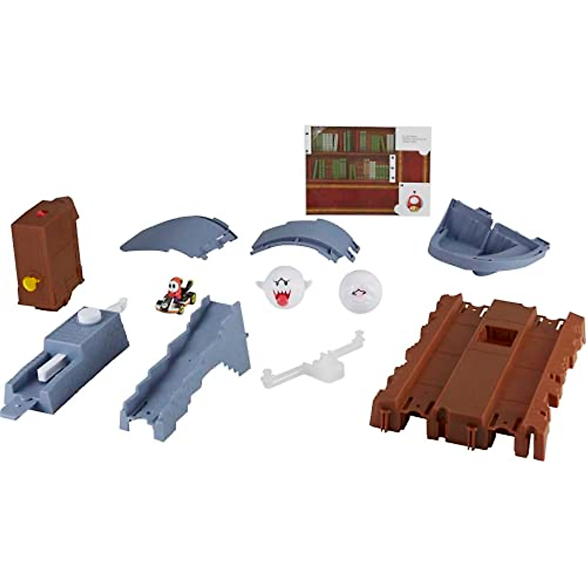 Hot Wheels Mario Kart Track Set Assortment 4 different tracks with Mario Kart 1:64 scale vehicles and nemesis from video game gift for kids 3 years and older