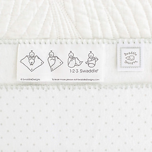 SwaddleDesigns Large Receiving Blanket, Ultimate Swaddle for Baby Boys, Girls, Softest US Cotton Flannel, Best Shower Gift, Made in USA, Pastel Blue Paisley (Mom's Choice Award Winner)