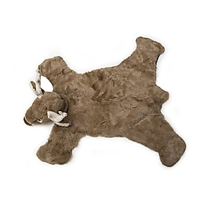 Carstens Plush White Tail Deer Animal Rug, Small