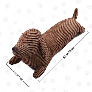 Fanunny 36 Inch Dachshund Dog Stuffed Animal Plush, Long Weiner Dog Body Pillow, Cute Funny Large Dachshund Toys Plushies Decor Ideal Gift for Kids