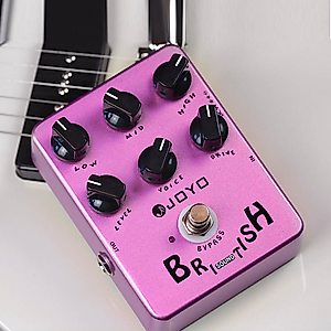 Joyo JF-16 British Sound Effects Pedal with Classic Brit-Rock Era Amp Simulator and Unique Voice Control