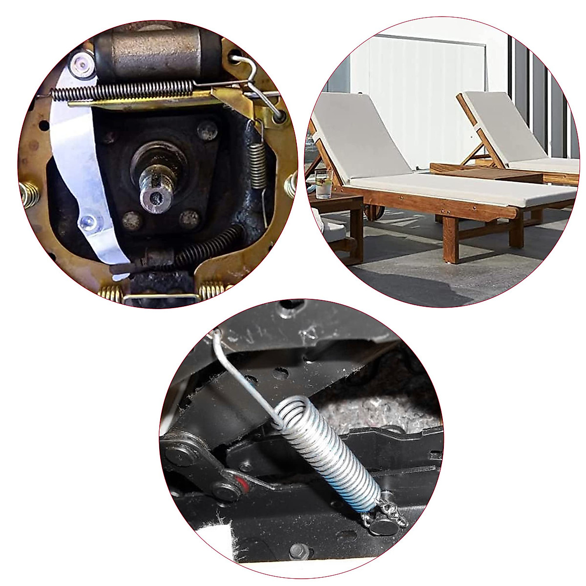 Souldershop 7 inch Replacement Recliner Chair Mechanism Furniture Tension Springs Long Neck Style (Pack of 2)