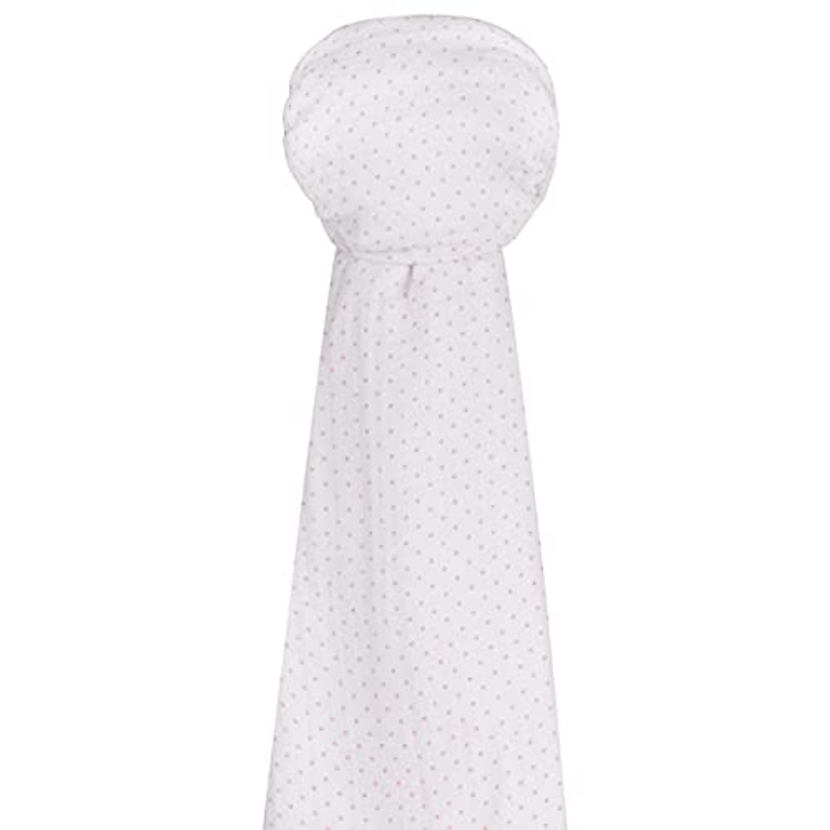 Ely's & Co. Cotton Muslin Swaddle Blanket 1-Pack — 100% Cotton Muslin Extra-Large Swaddle Blankets (47” x 47”) Printed (Pink Pin Dot)