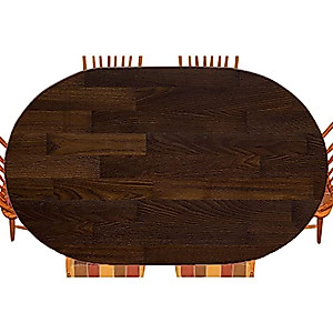 Board Oval Fitted Tablecloth, for Kitchen Dining, Party, Holiday, Christmas, Buffet, Fits 42" x 60" Table
