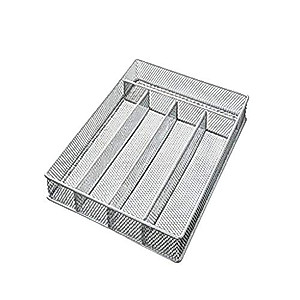 Mesh 5-part In-drawer Cutlery Organizer Kitchen Utensil Flatware Tray Model #196