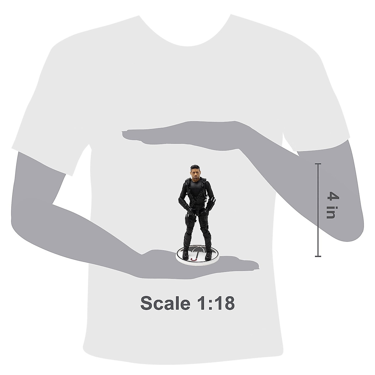 Boss Fight Studio Umbrella Academy Diego Hargreeves, Number Two Action Figure – H.A.C.K.S., Highly Articulated Collectible & Customizable Figurine with Interchangeable Parts & Accessories – 1:18