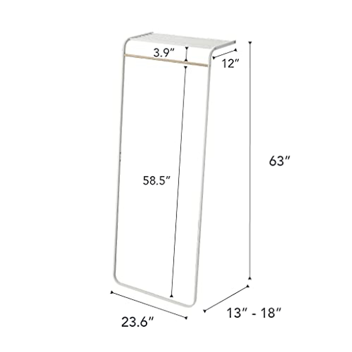 Yamazaki Home Coat Hanger, One Size, White