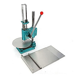 Stainless Steel Manual Press Machine, Commercial 9.5" Press Plate Pastry Press Machine Dough Sheet Crust Press for Making Chapati,Pizza