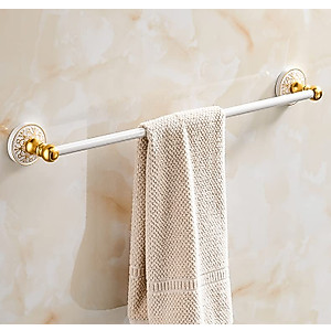 Towel Racks, Towel Rack Bathroom Wall Mounted Towel Rail Single Towel Bar Towel Rack Space Aluminum Towel Rail Bathroom Kitchen Wall Mounted Towel Rack Bathroom Shelf/a/60Cm