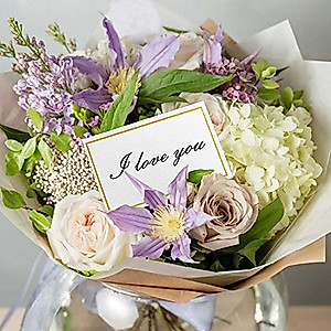 Toncoo 100Pcs Premium Place Cards, Small Table Cards with Gold Foil Border, Escort Cards, Name Cards, Wedding Place Cards for Wedding, Table, Dinner Parties, Seating Cards, 2" x 3.5"