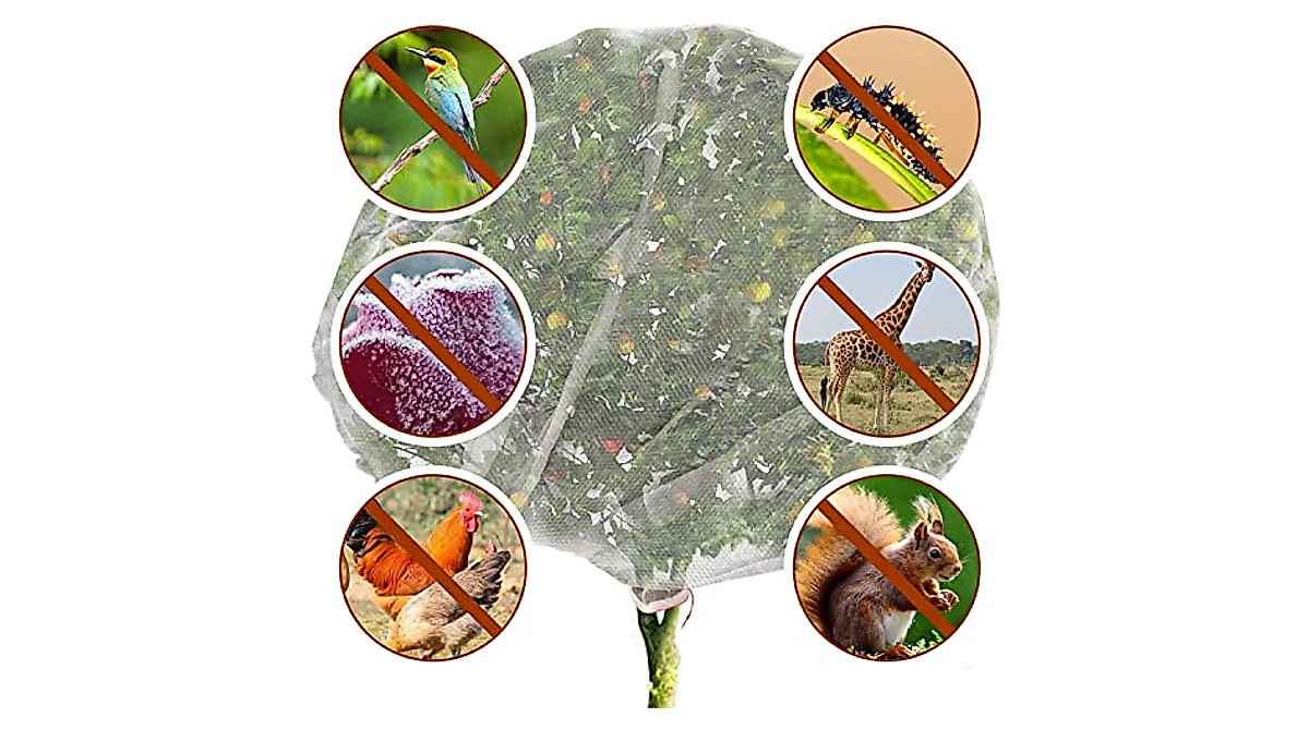 Protect Your Fruit Trees with 6.9' x 8.5' Ultra-Fine Mesh Netting