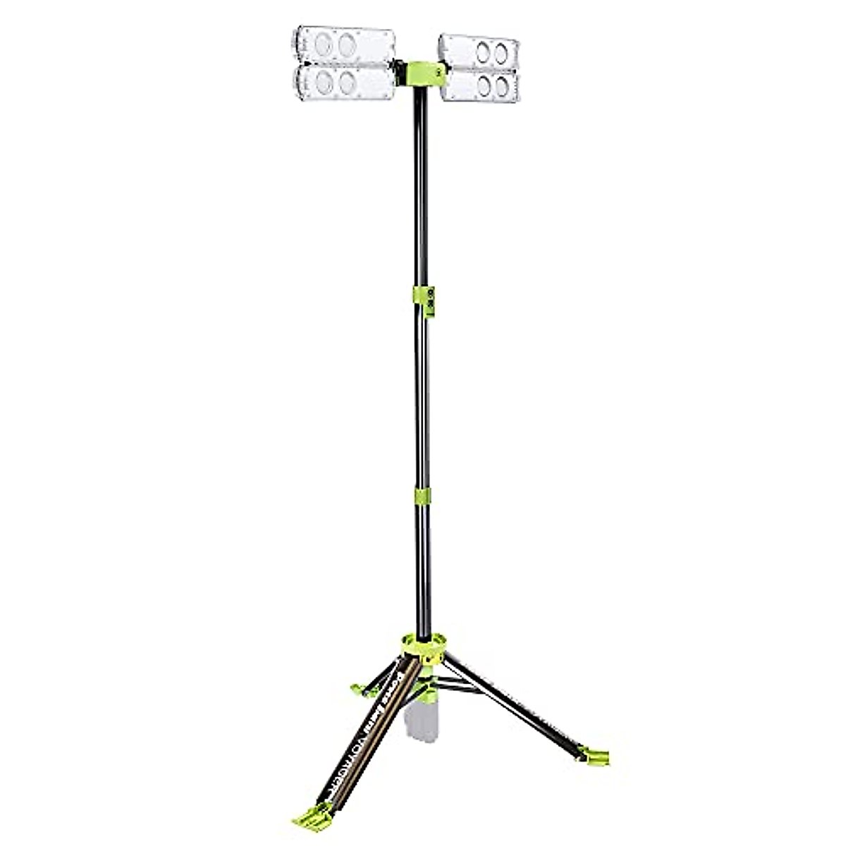 PowerSmith Voyager PVLR8000A-C 8000 Lumen Collapsible Cordless Tripod LED Work Light. Bare Light Only. 3-Way Power. AC or DC Adaptor or Battery Needed to Use Light