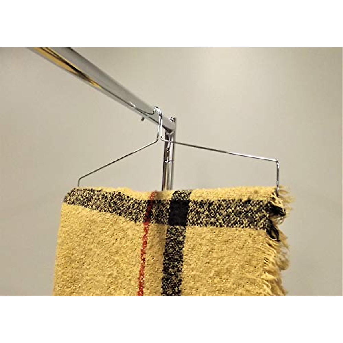 NAHANCO SBD22 22" Chrome-Plated Bedspread and Drapery Hanger (Pack of 12),Silver