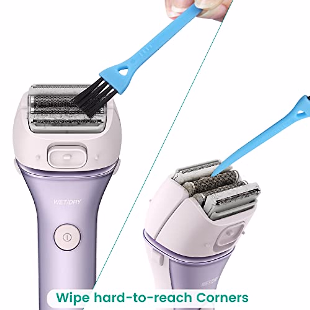 Charger Replacement for Panasonic Shaver ER-GB42-K, ES2216PC, ES-WL80-V Wet Dry Trimmer, 3-in-1 Charging Cord for Women Electric Razor, with Cleaning Brush