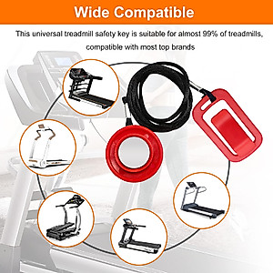 Treadmill Universal Magnet Safety Key for Proform, Image, Weslo, Reebok, Epic, Golds Gym, Freemotion, and Healthrider Treadmills