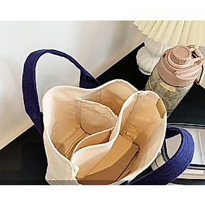 JAMANDUO Women's Tote Bag Stylish Mini Tote Handbag Crossbody Bag Shoulder Bag Small Satchel Bag Canvaso Bag Multi-pocket Top Handle Work Bags Coffee