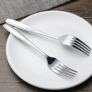 Pekky Stainless Steel Dinner Fork Set, 7.8-INCH, Set of 12