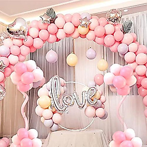 200pcs Small Pink Latex Balloons - 5 Inch Mini Thick Pink Birthday Balloons for Birthday & Wedding Decorations, Baby Shower