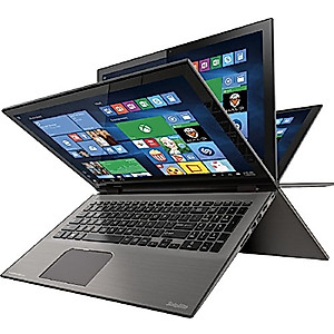 Toshiba - Satellite Radius 2-in-1 15.6" 4K Ultra HD Touch-Screen Laptop - Intel Core i7 - 12GB Memory - 1TB Hard Drive - Carbon Gray