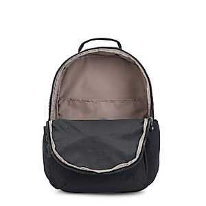 Kipling Women's Seoul Extra Large 17” Laptop Backpack, Durable, Roomy with Padded Shoulder Straps, Bag, Blue Bleu 2, 13.5" L X 18.25" H X 7.75" D