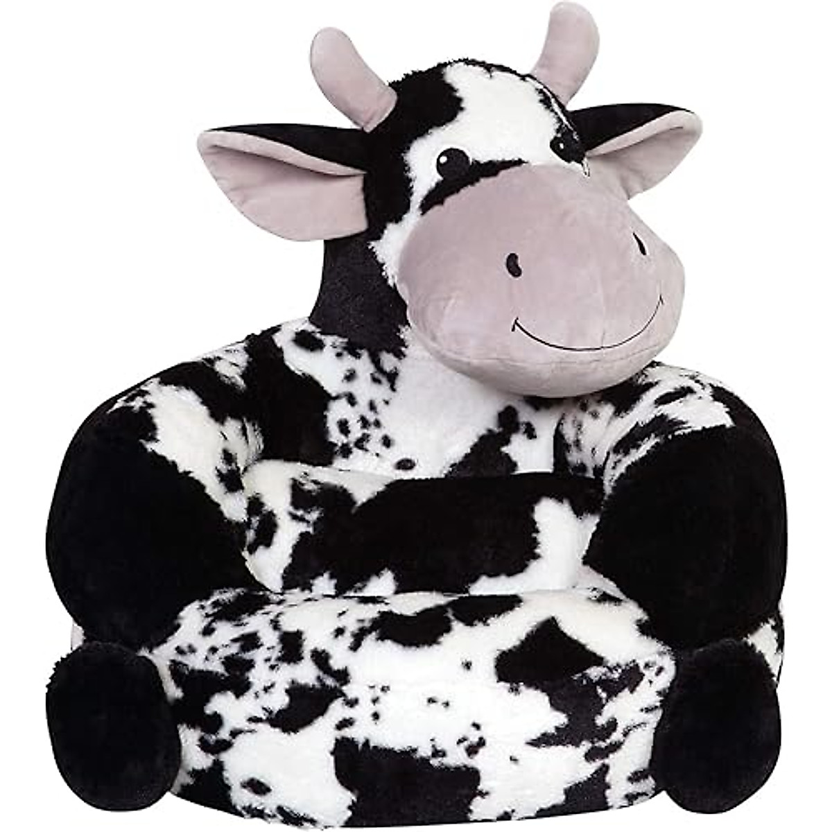 Trend Lab Cow Toddler Chair - Plush Cow Kids Chair, Comfy Pillow Chair for Toddlers 1-3 Years Old, 21x19x19 Inches - Baby Chair, Soft Toddler Lounge Chair, Ideal Kids Bean Bag Chair Alternative