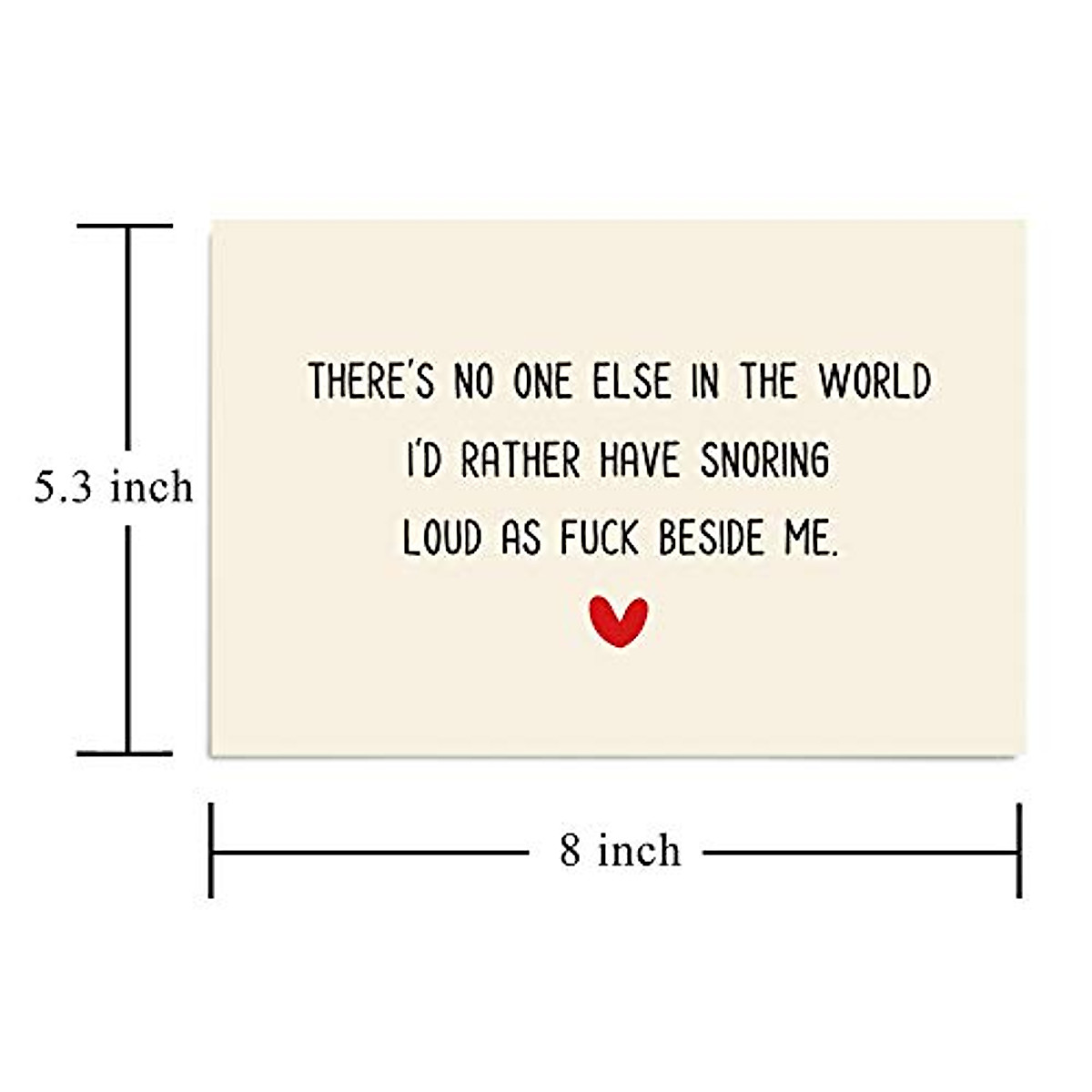 Funny Anniversary Card for Husband Boyfriend Wife Girlfriend, Birthday Card for Couple, Snoring Loud AF Birthday Card for Him