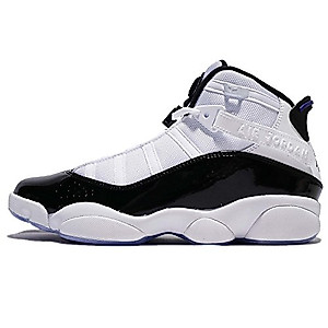 Jordan Mens 6 Rings White Black Dark Concord Size 12