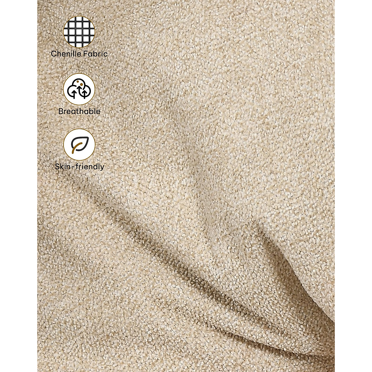 YITAHOME 80" Sofa, Comfy Upholstered Sofa Couch with Extra Deep Seats, Modern 3-Seater Couch Sleeper with Side Pocket, Loveseat for Living Room Apartment Office, Easy Assembly, Beige