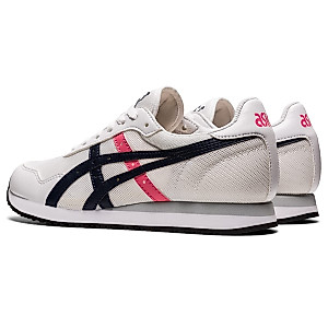 ASICS Women's Tiger Runner Sportstyle Shoes, 8, White/Midnight