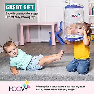 Hoovy Infant Crawling Toys | Toys for Crawling Babies | Crawling Toys for Babies 6-12 Months | Beginner Crawl Along Baby Roller | Drop Maze Tummy Time Activity Center | Early Development Jumbo Roller