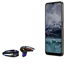 BoxWave Gaming Gear for Nokia G11 (Gaming Gear by BoxWave) - Touchscreen QuickTrigger Auto, Trigger Buttons Autofire Gaming Mobile FPS for Nokia G11 - Jet Black