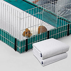 Guinea Pig Cage Liners,Washable Guinea Pig Liner for 2X3 C&C Cages,Soft & Thick,Fleece Cage Liners Great for Guinea Pigs, Puppy,Hedgehogs, Chinchillas, Ferrets, Bunnies