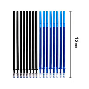 50pcs/lot Erasable Gel Pen Refills 0.5mm Blue Black Red Ink Office School Erasable Pen Washable Handle Colored Erasable Ink Pens Writing Stationery (Red)