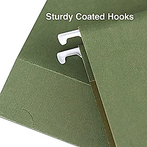 Staples 117515 Hanging File Folders 2-Inch Expansion Letter Size Standard Green 25/Bx